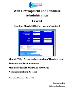 M03-Configuring and using internet - Web Development and Database Administration Level II Based ...