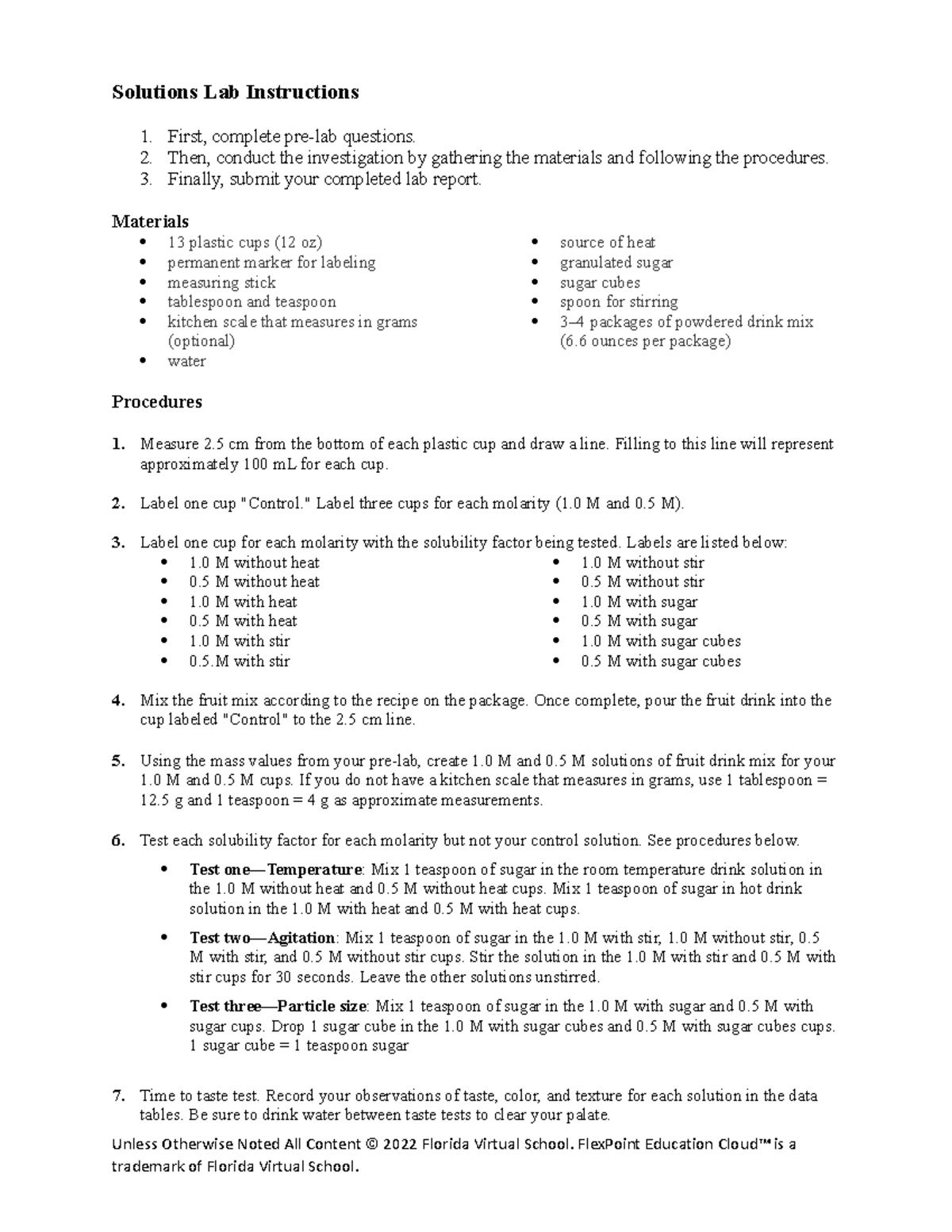 08 03 lab instructions - this is an flvs lab for chem - Solutions Lab ...