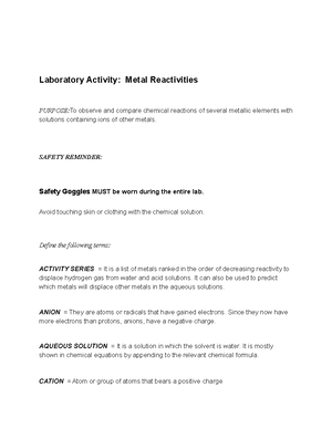 Lab report Sample PHY I - PHYS 1701 - Studocu