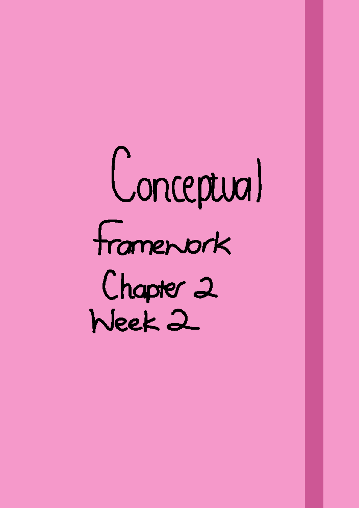 Conceptual Framework CH2 Week 2 - Conceptual Framework Chapter 2 Week 2 ...