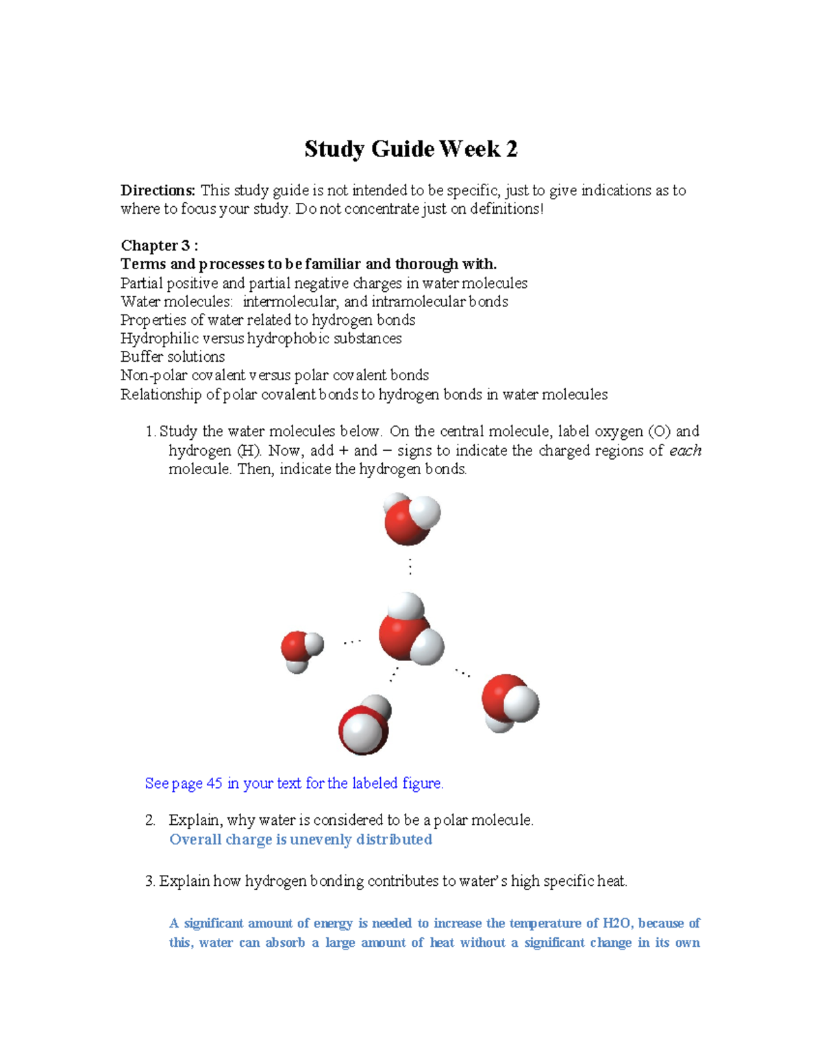 Week 2 Study Guide - WKSH - Study Guide Week 2 Directions: This study ...