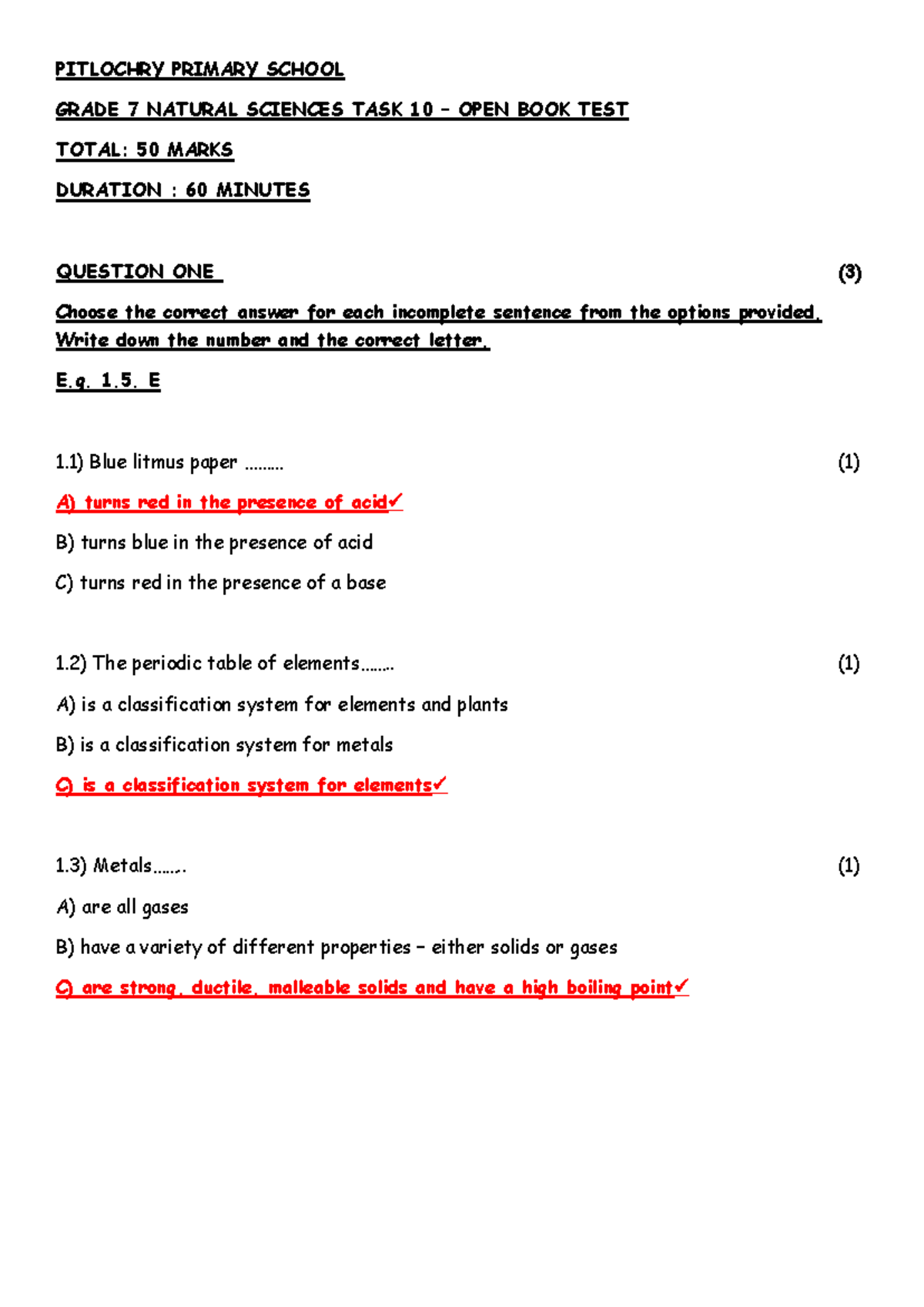 Grade-7- Natural- Sciences-TASK-10-MEMO - PITLOCHRY PRIMARY SCHOOL ...