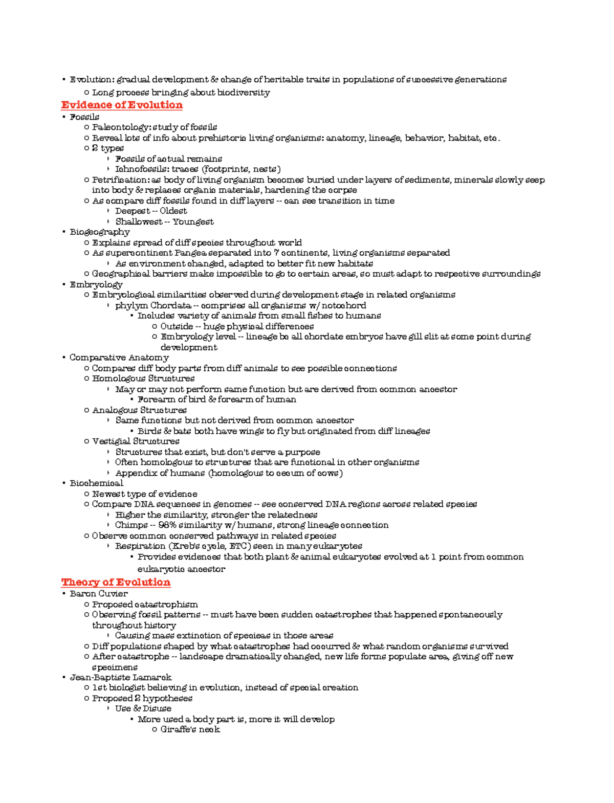Chap13. Evolution - DAT (Dental Admissions Test) - study prep -Biology ...