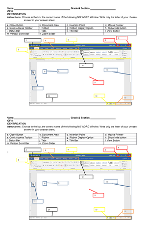 Word Practice Exercise 1 Instructions - MICROSOFT WORD 2016 Practice ...