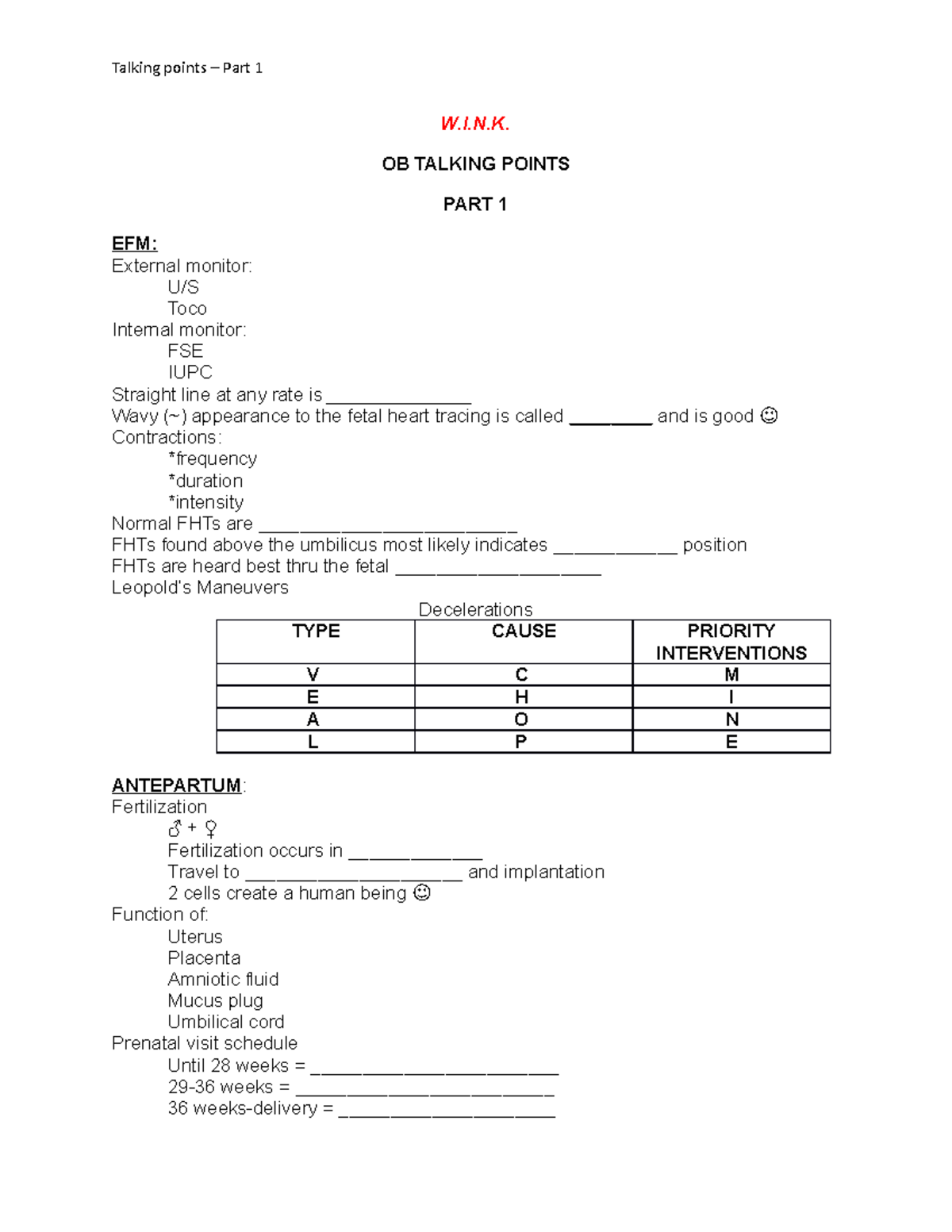 WINK.1.revised (1) (1)(1) - W.I.N. OB TALKING POINTS PART 1 EFM ...