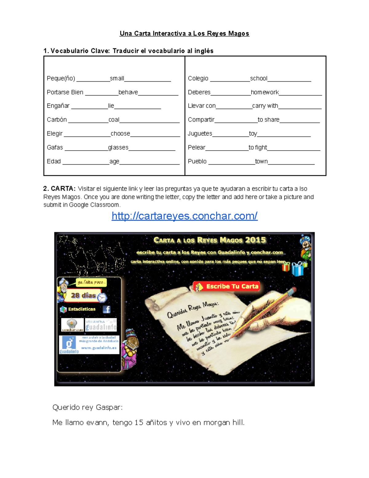 Copy of Student.version.Una.Carta.Interactiva.a.Los - Una Carta ...