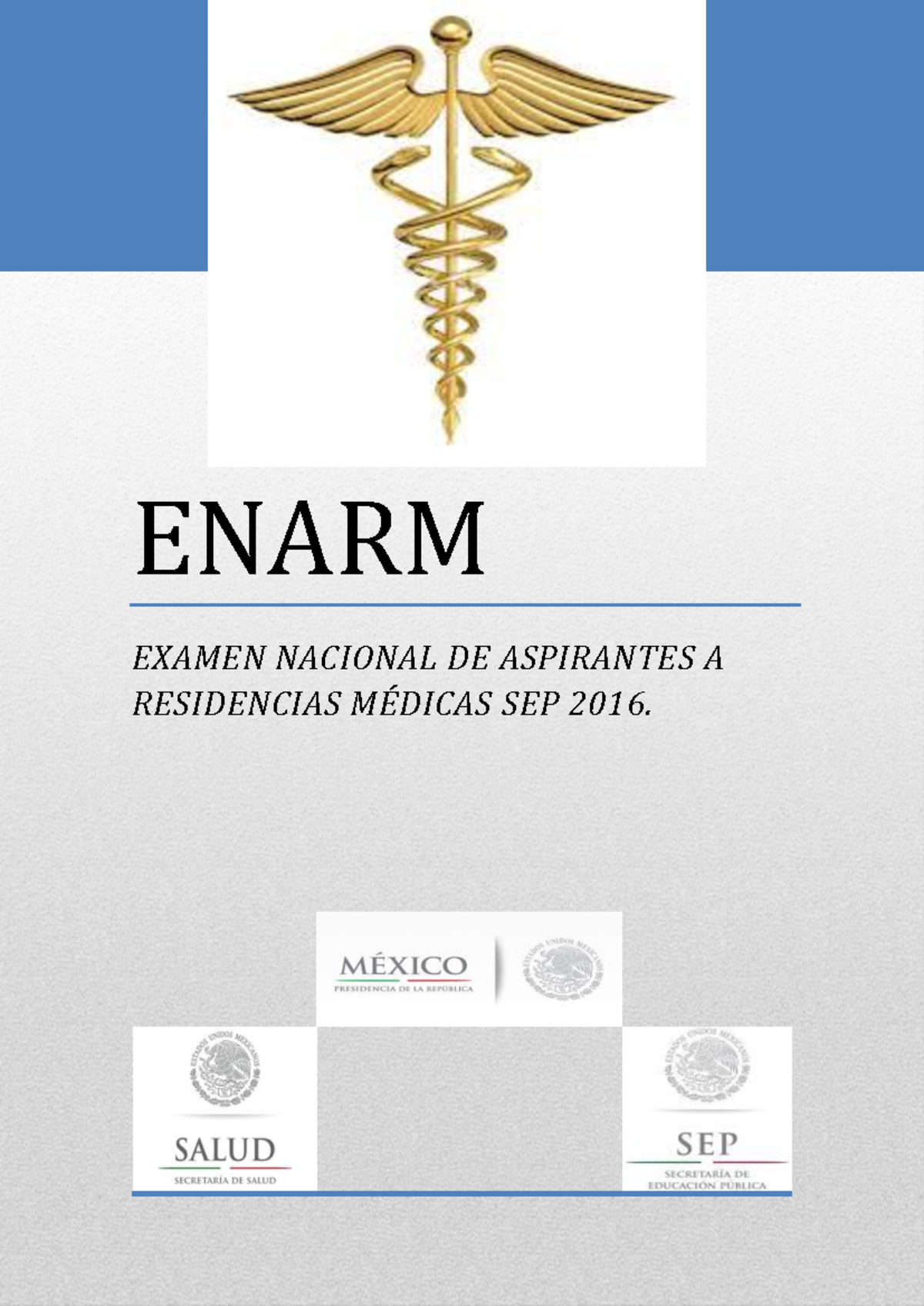 3 Enarm 3a Parte - ENARM EXAMEN NACIONAL DE ASPIRANTES A RESIDENCIAS ...