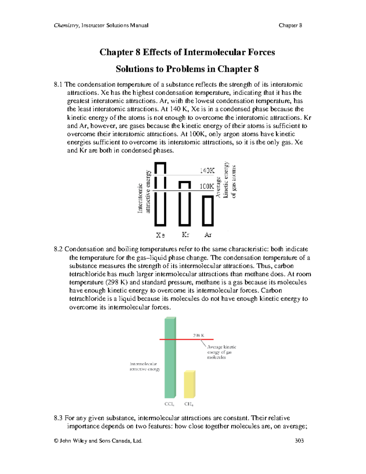 Sm08 - textbook question answers - Chapter 8 Effects of Intermolecular ...