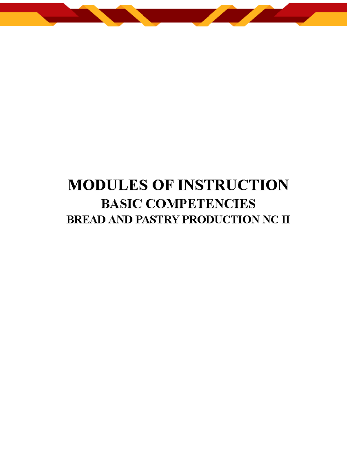 2.2 - PLAN Training Session - MOI - MODULES OF INSTRUCTION BASIC ...