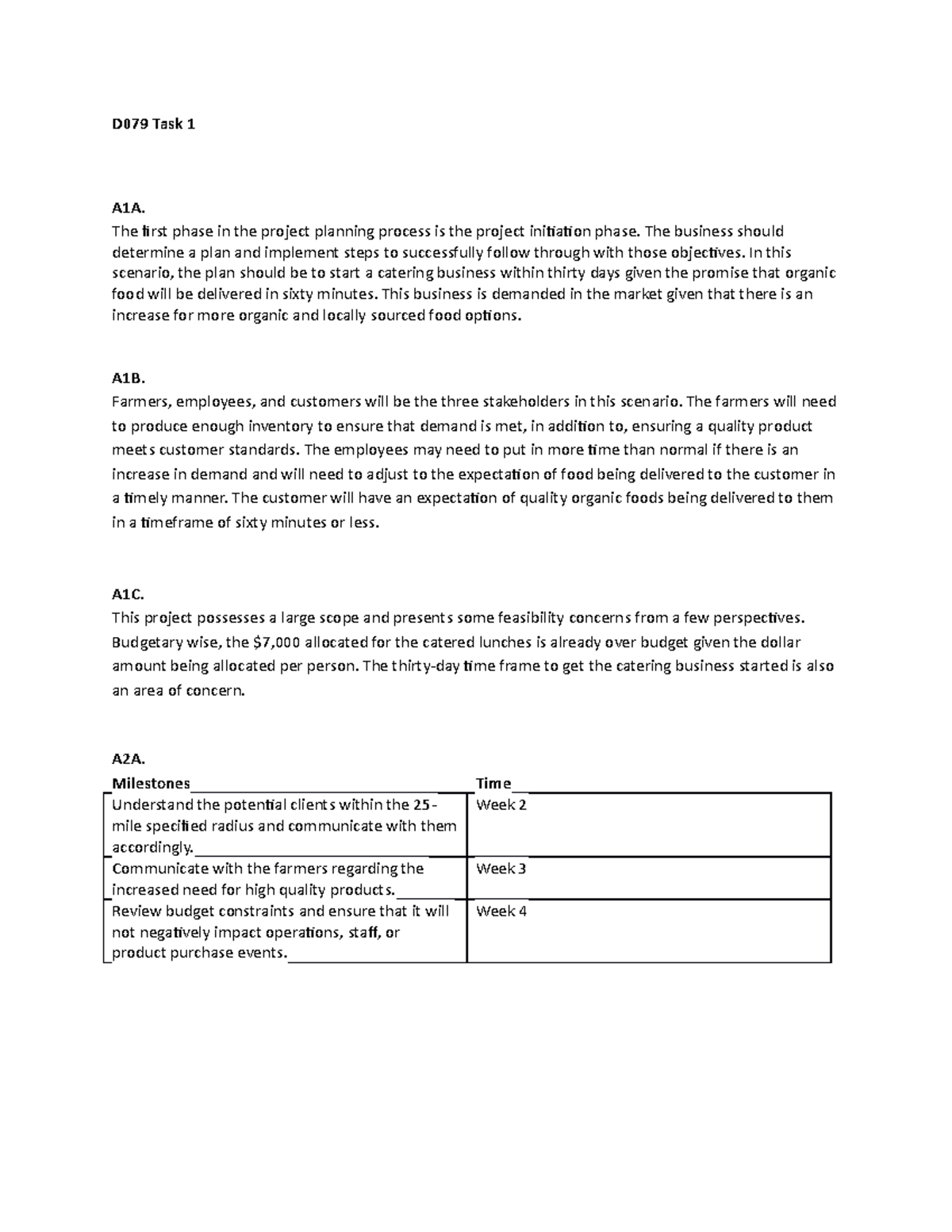 WGU D079 Business Environment Applications 2 Task 1 - D079 Task 1 A1A ...