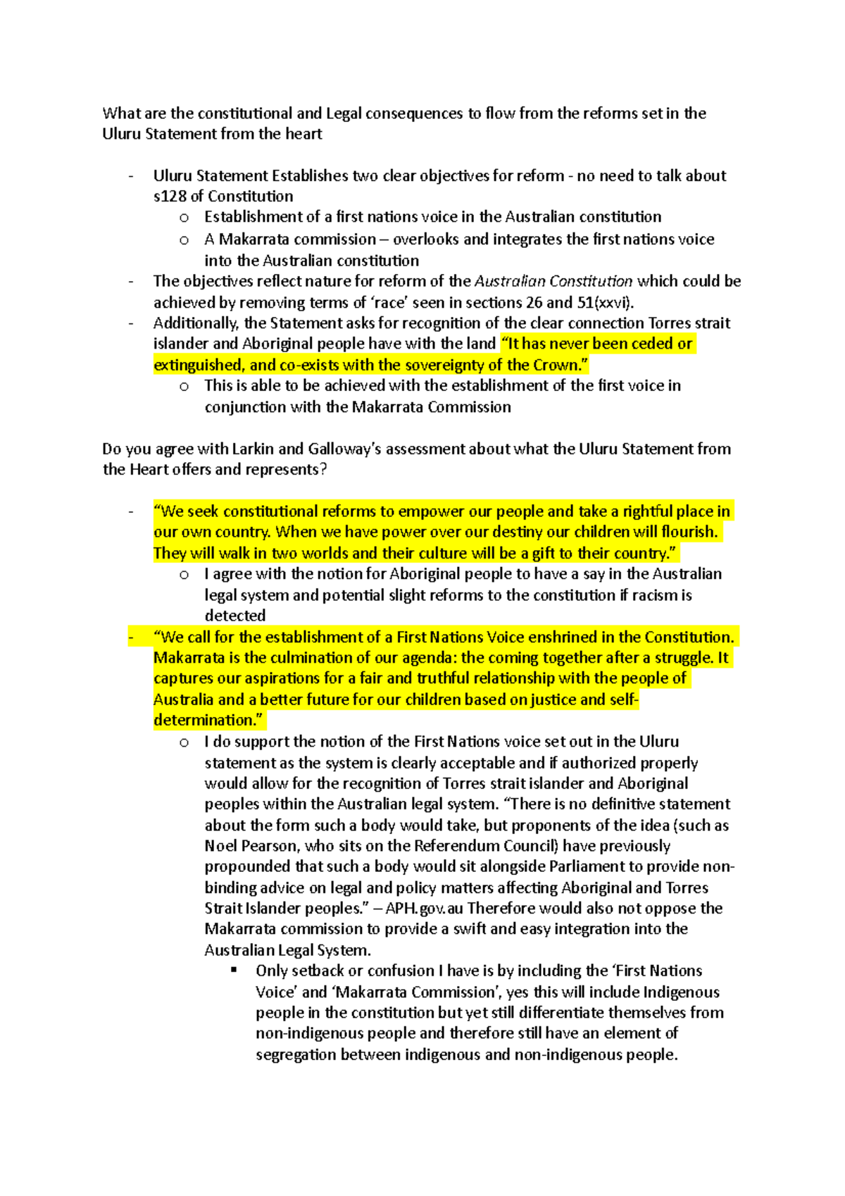 Essay plan - Basic plan - What are the constitutional and Legal ...
