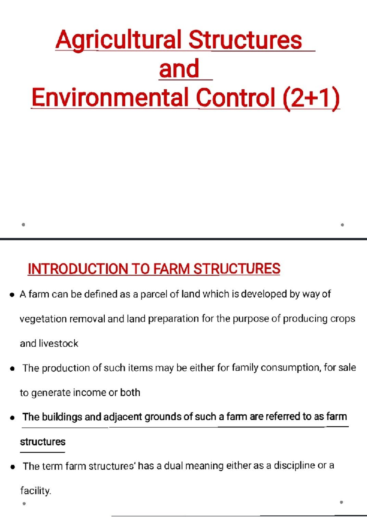 Agricultural Structures AND Environmental Control - Agricultural ...
