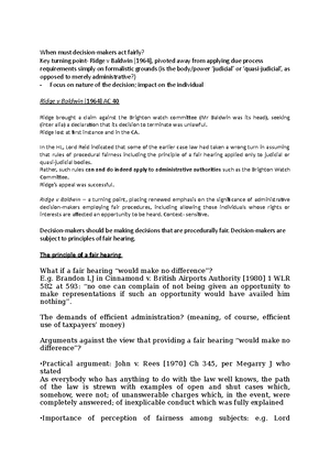 Tutorial 17 – The Human Rights Act 1998- background and key features ...