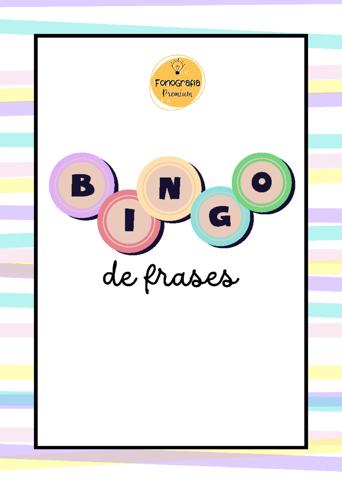 Bingo de frases - de frases ####### de frases Este material está creado ...