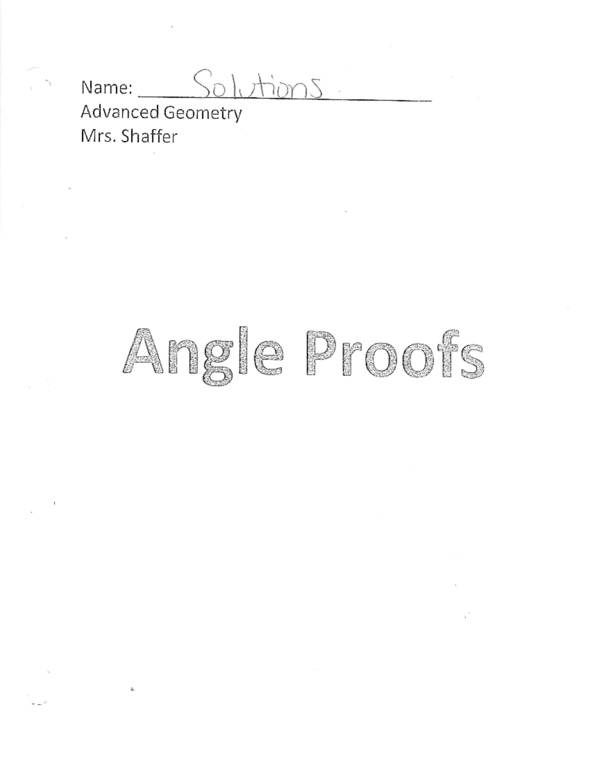 Angle proof solutions - Studocu