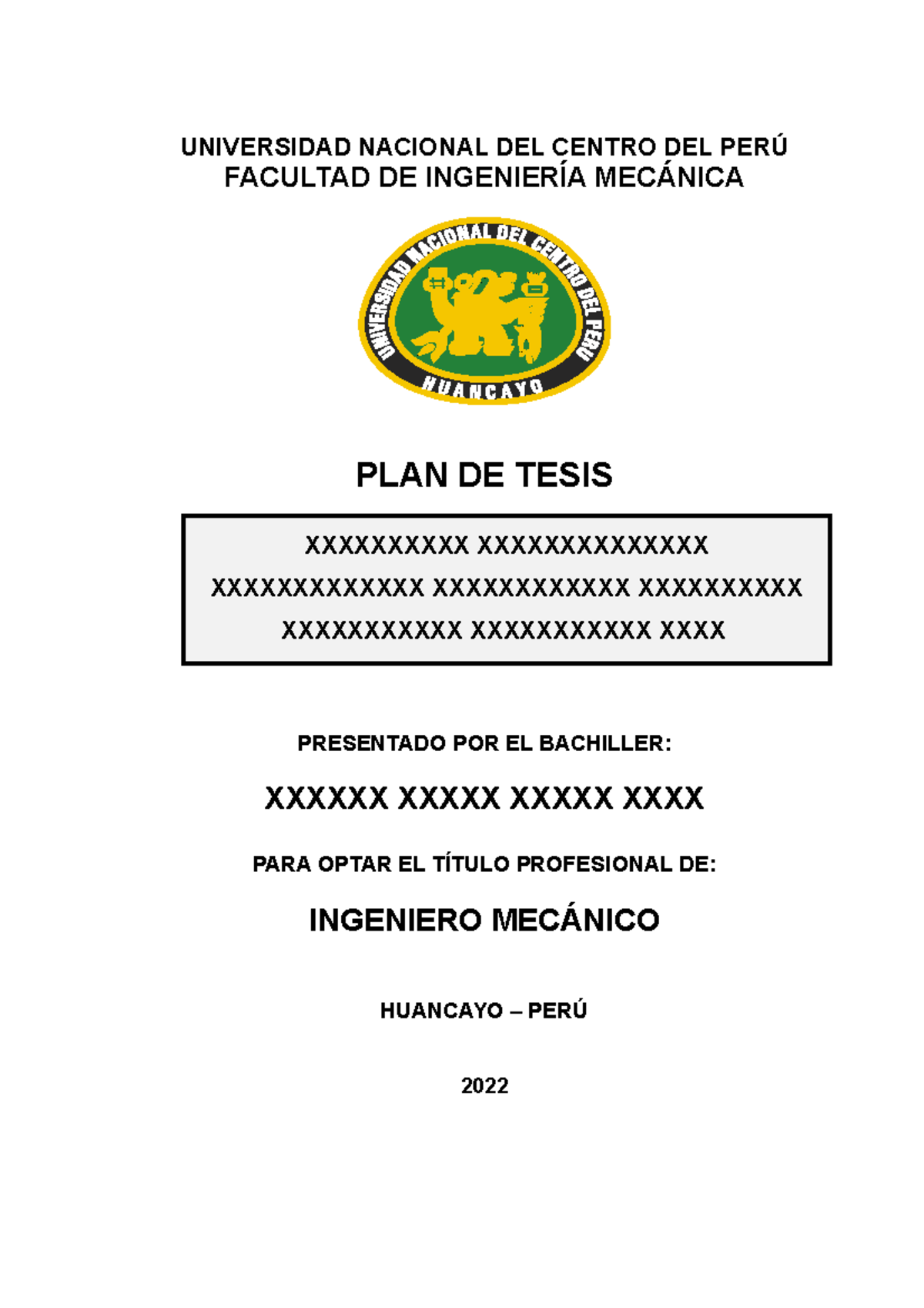 Formato de plan de tesis (1) - UNIVERSIDAD NACIONAL DEL CENTRO DEL PERÚ ...