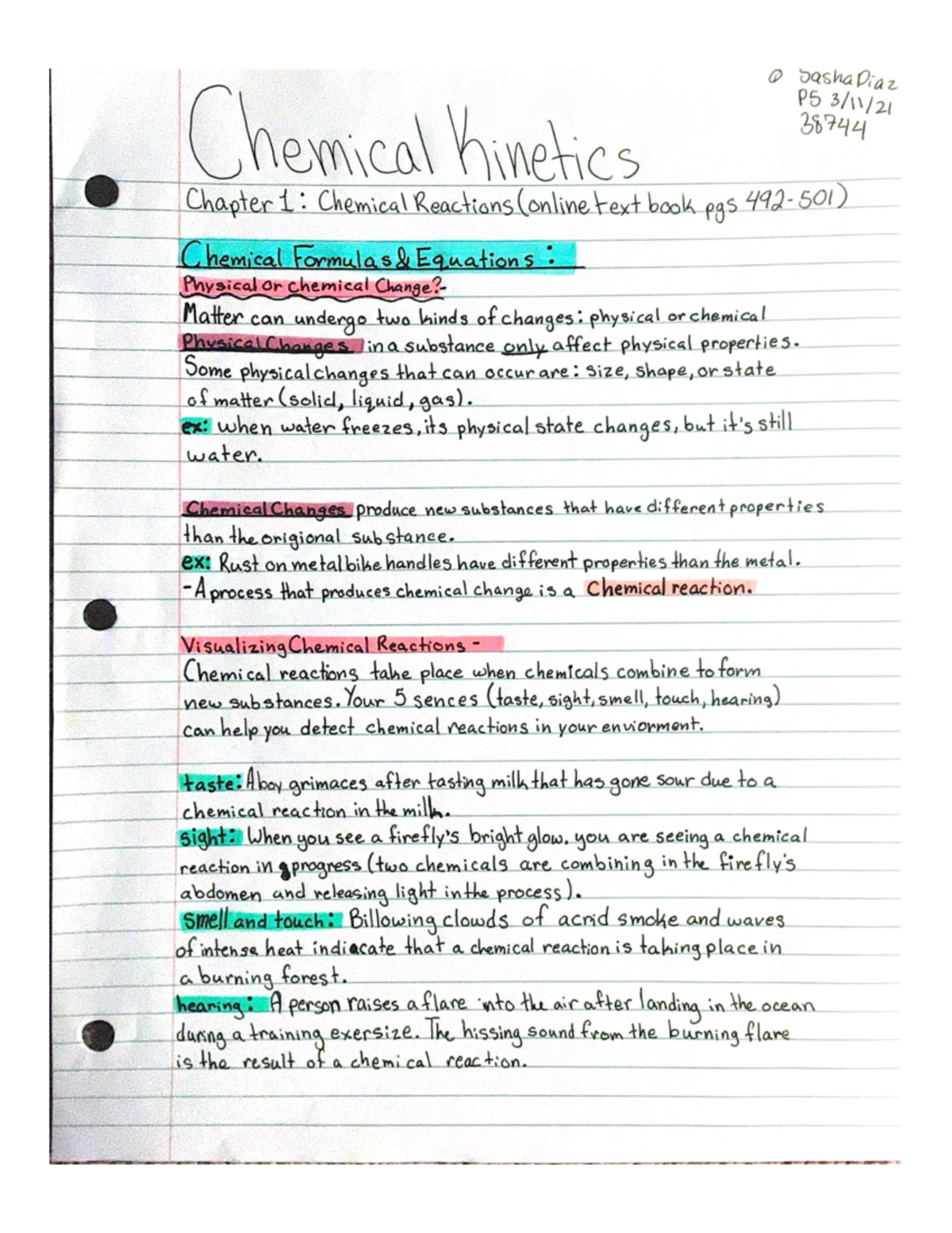 Chemical Kinetics Notes P1 - Studocu