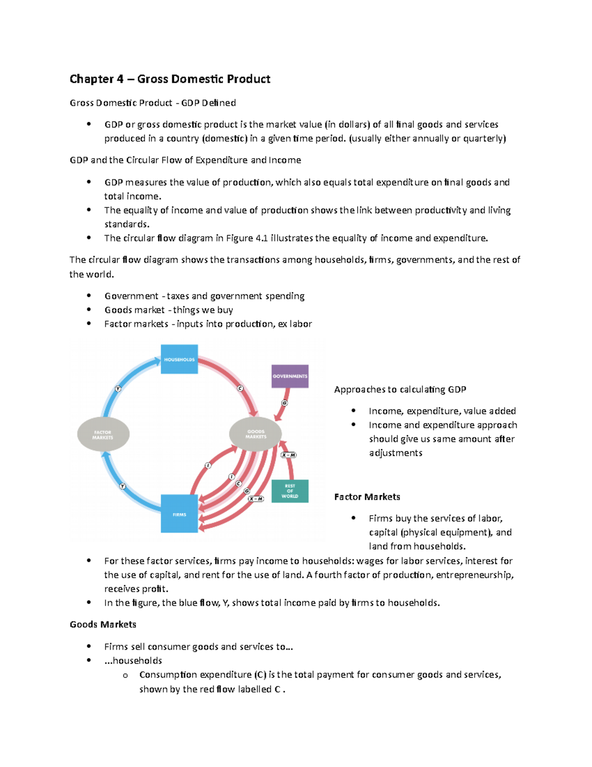 4 - Gross Domestic Product - Chapter 4 – Gross Domestic Product Gross ...