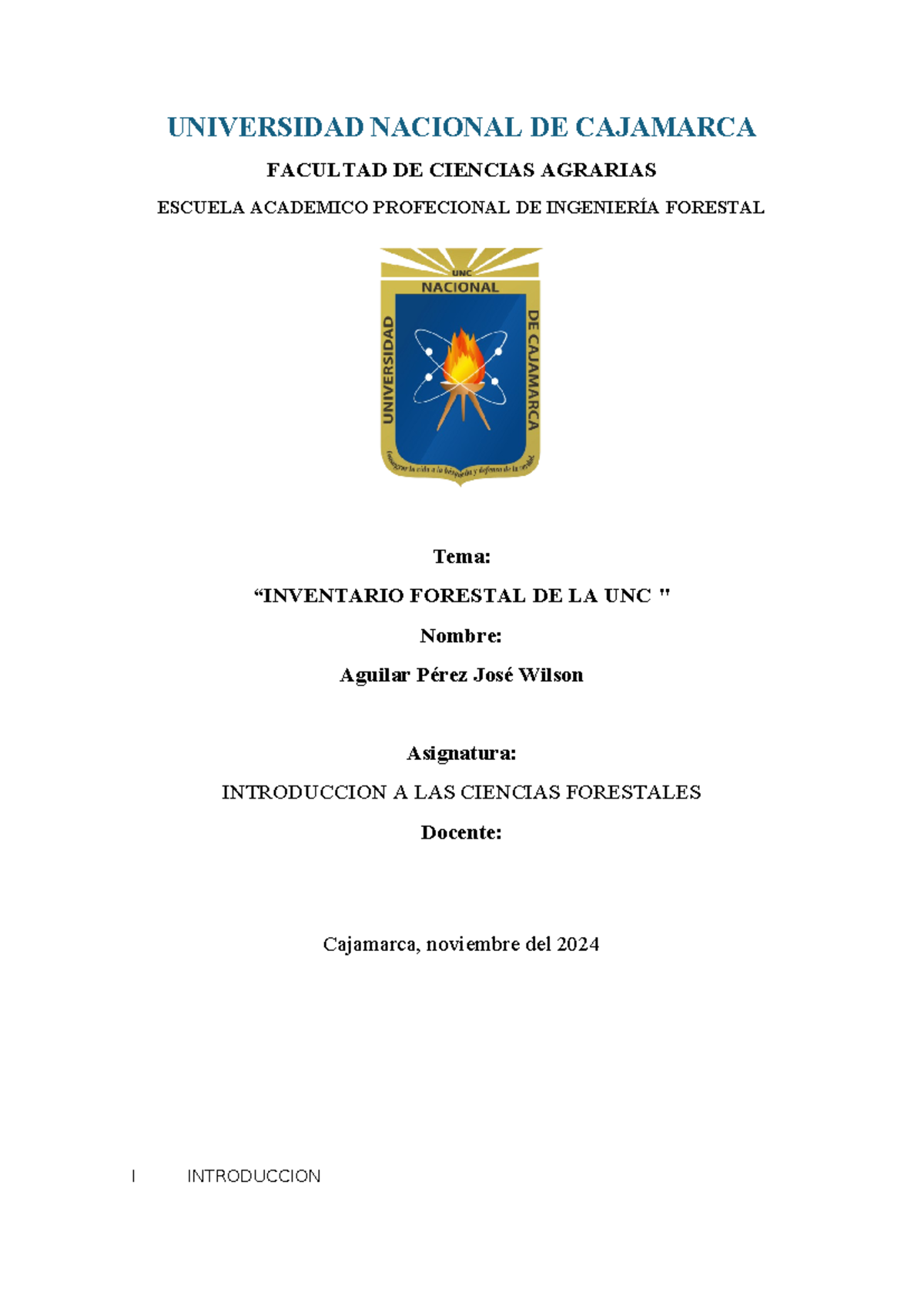 Inventario Forestal - Listado de los arboles que existen dentro de la ...