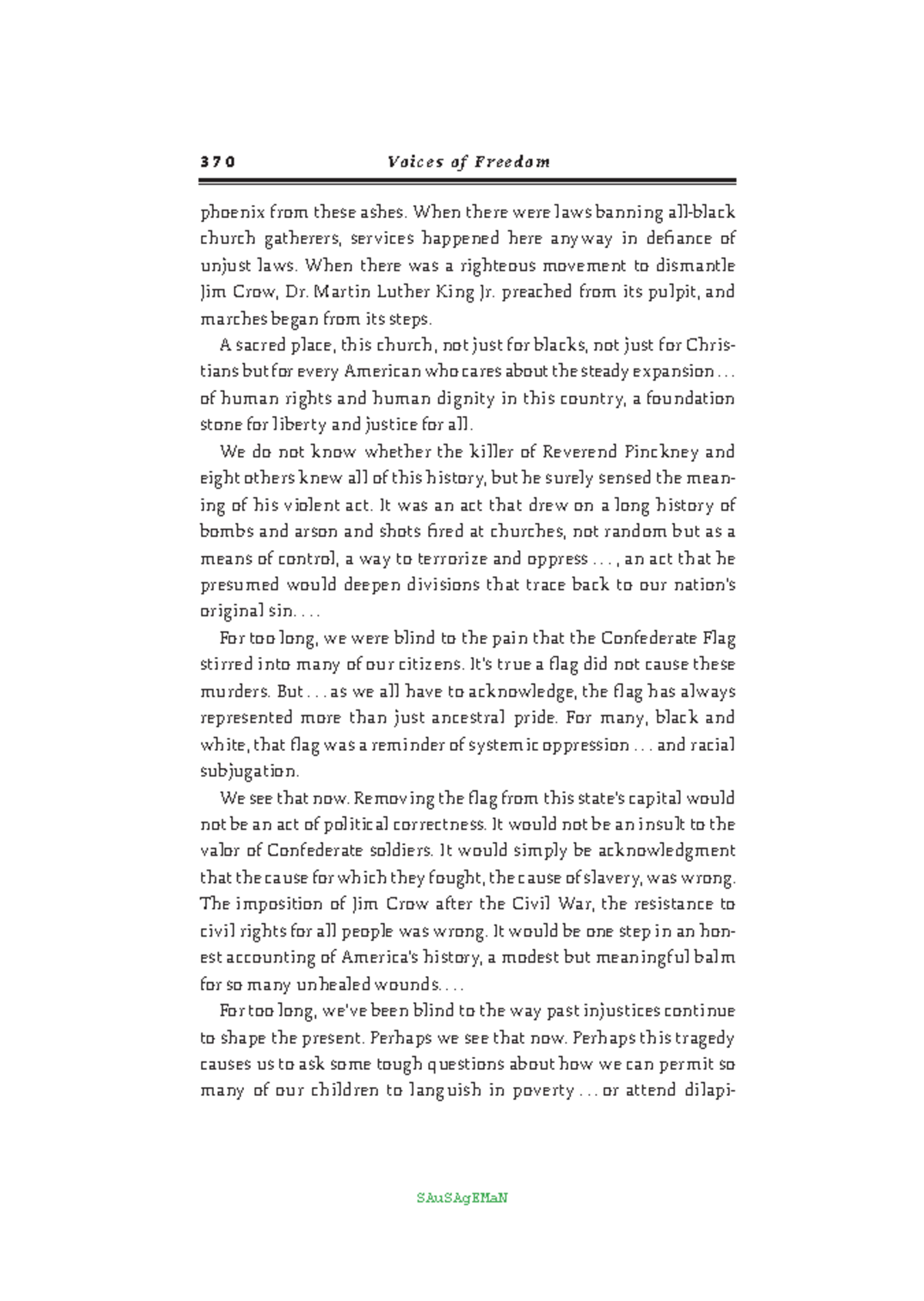 Eulogy at Emanuel African Methodist Episcopal Church (pt2) - 3 7 0 Vo i ...