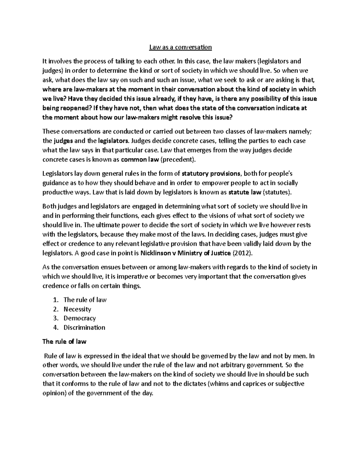 Law As A Conversation In This Case The Law Makers legislators And law-as-a-conversation-in-this-case-the-law-makers-legislators-and