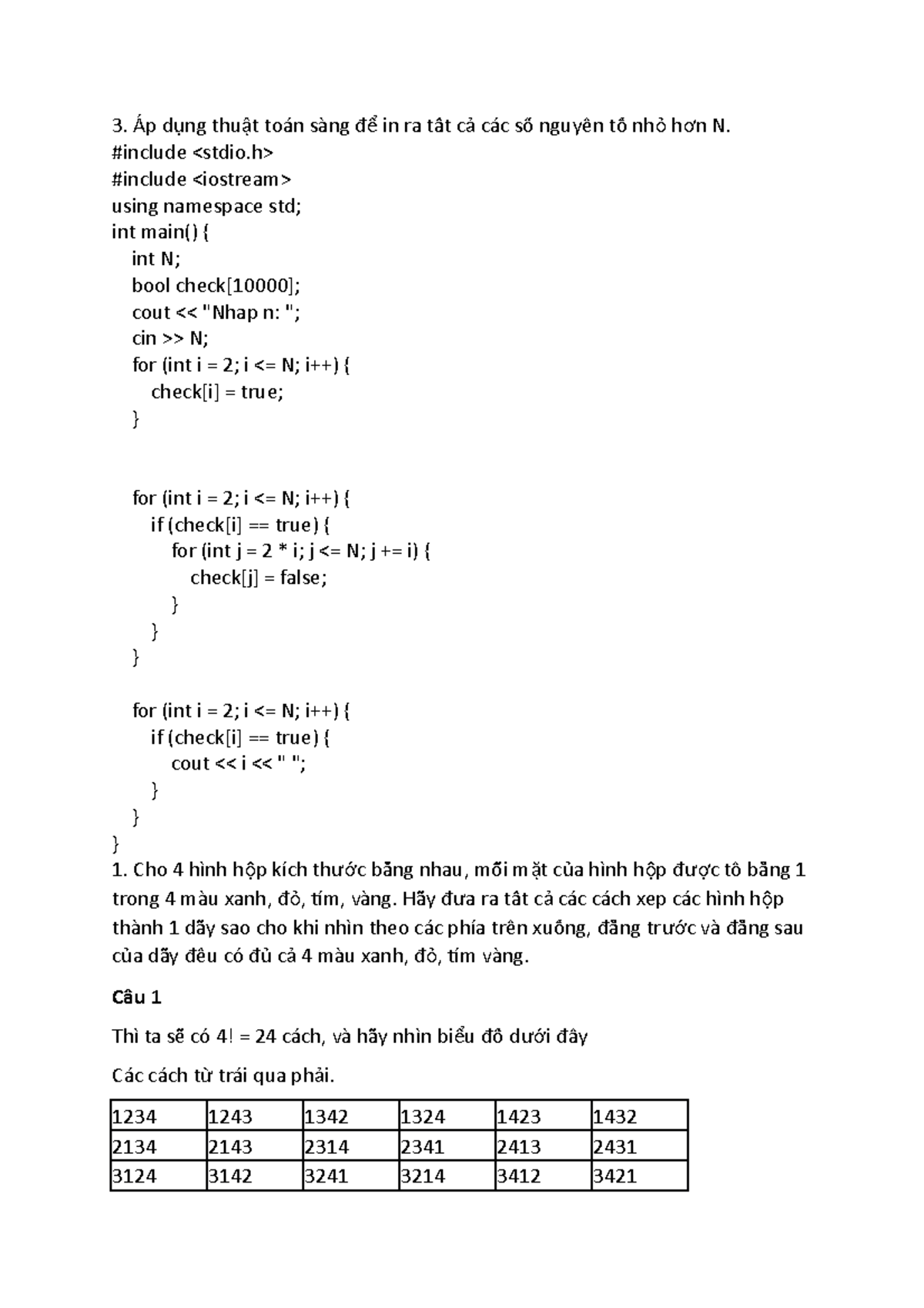 Pttkgt - sdaak - 3. Áp d ng thu t toán sàng đụ ậ ể in ra tấất c ả các sốấ nguyên tốấ nh ỏ h n N ...