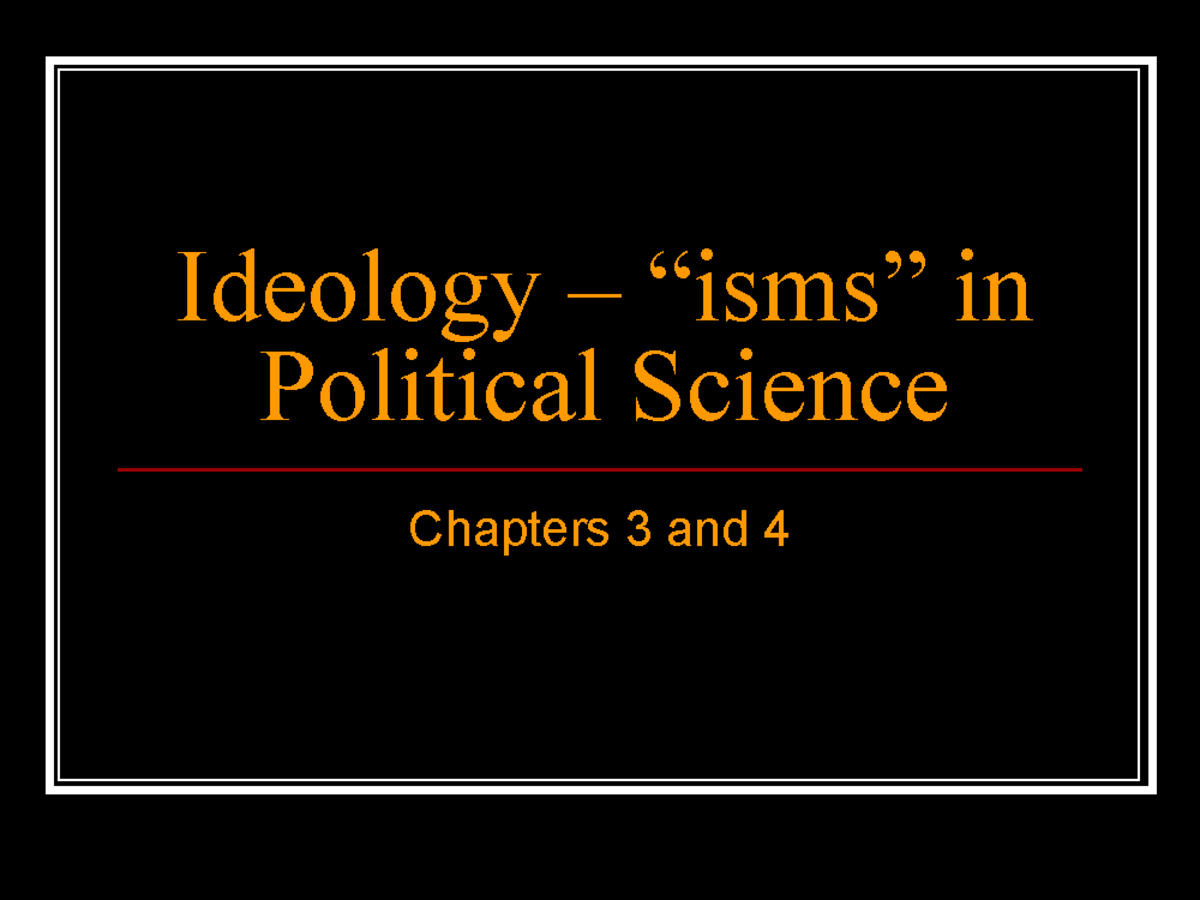 Introduction to the Discipline of Political Science - Lecture Slides ...