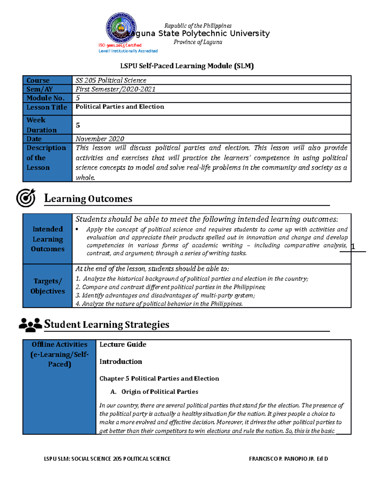 3 - Laguna State Polytechnic University Province of Laguna LSPU Self-Paced Learning Module (SLM ...