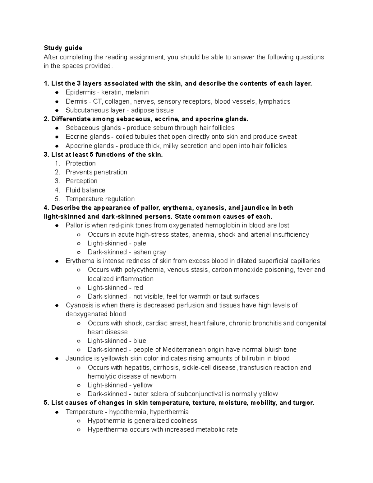 Jarvis Workbook Ch 13 - Study guide After completing the reading ...