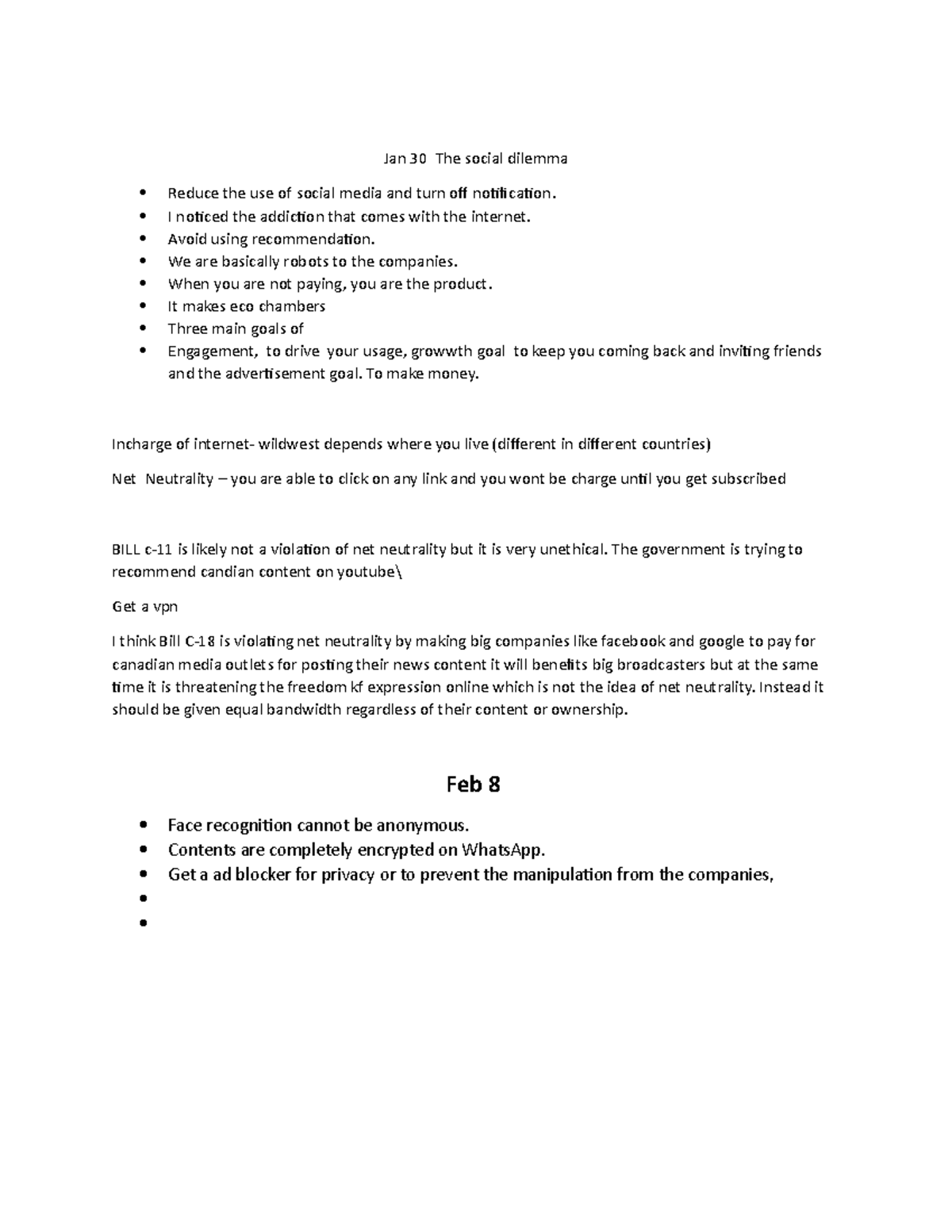 Social Dilemma COMP 1600 copy - Jan 30 The social dilemma Reduce the ...