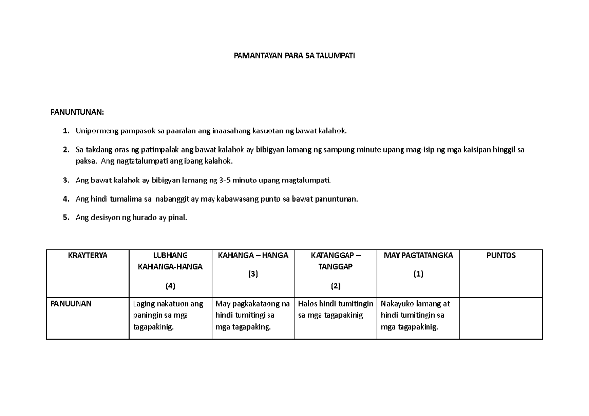 Pdfcoffee - MAMA MO BLUE TATAY MO RED HAHAHAHAAHAH - PAMANTAYAN PARA SA ...