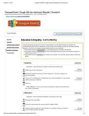 Well Child SOAP note - Well Child SOAP Note Reynaldo Dino United States ...