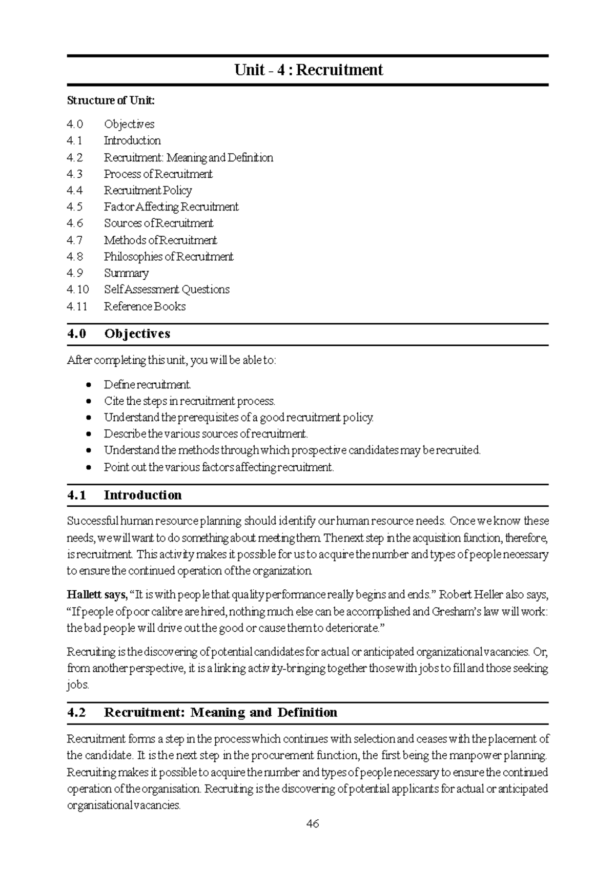 Hrm basic notes 46 57 - Human resource management - Unit - 4 ...