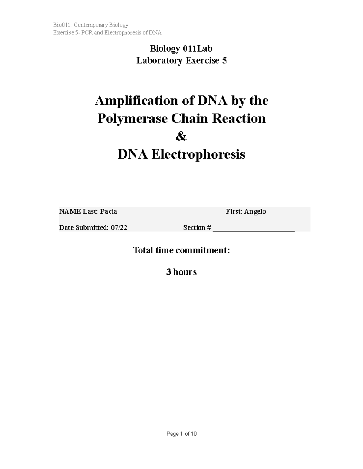 Amplification of DNA from Hair Samples Using PCR A Stepby Step Protocol ...