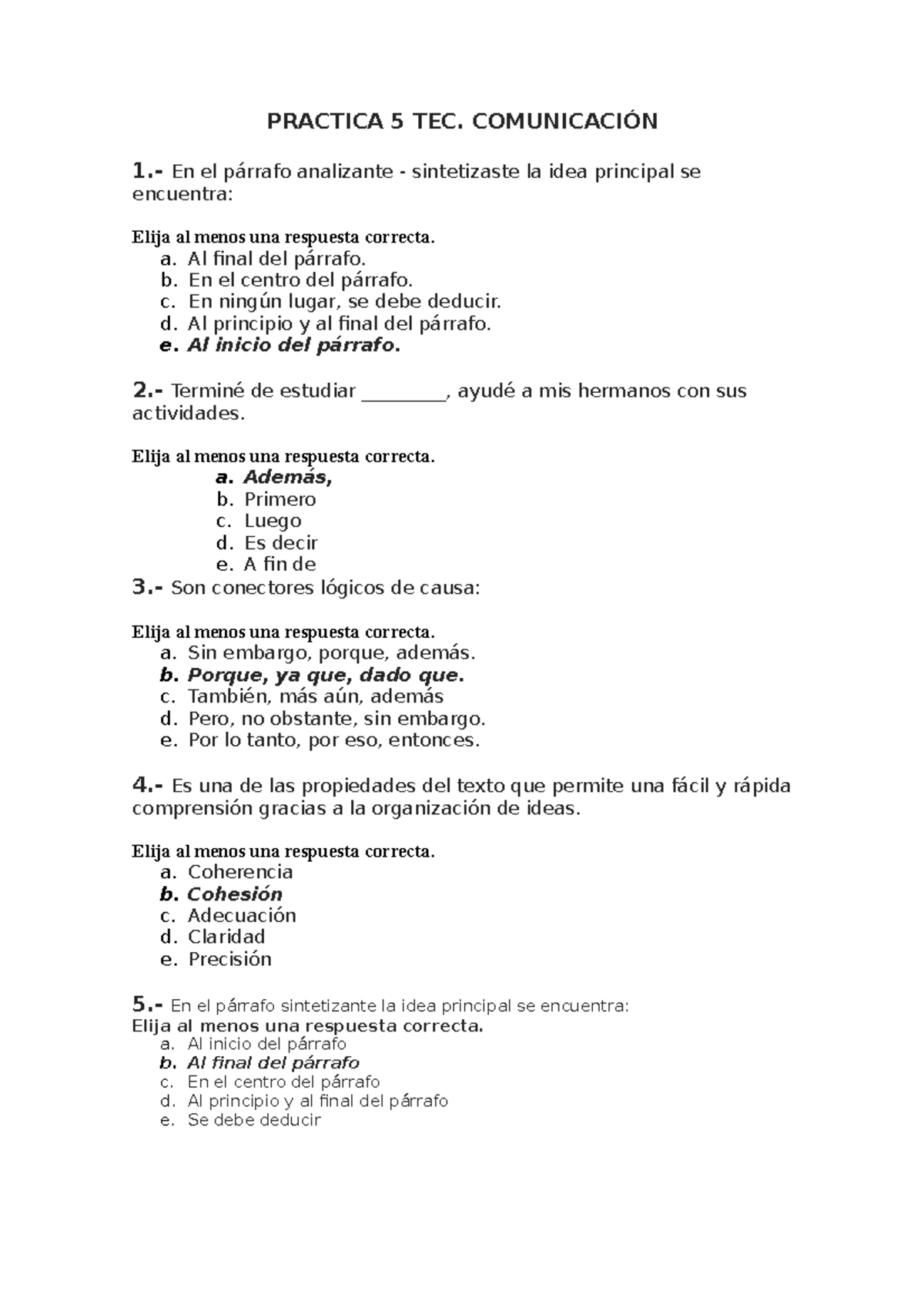 Arellano Estefany Practica 5 TEC Comunicacion BMV - PRACTICA 5 TEC. COMUNICACIÓN 1.- En el ...
