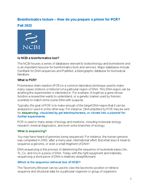 Bioinformatics 3rd lecture 2022-common formats for sequencing ...