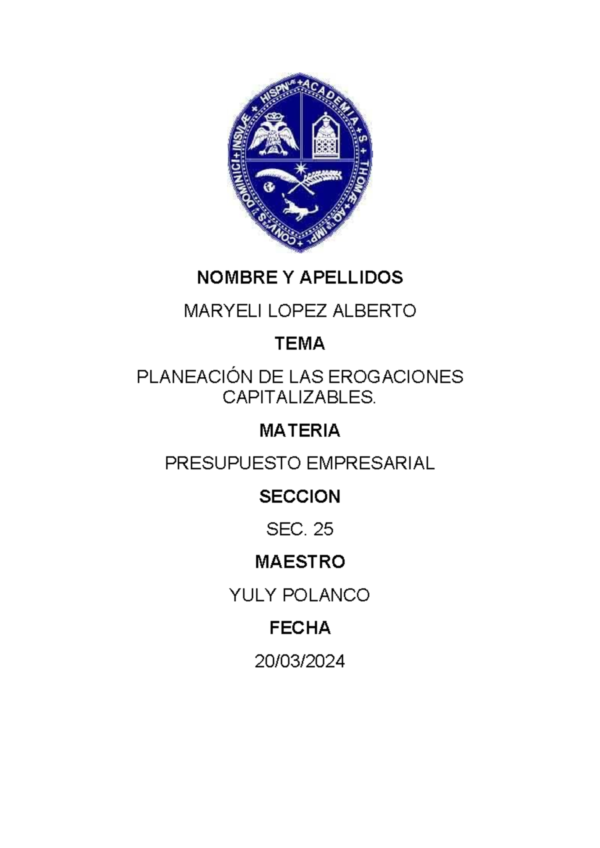 Erogaciones - espero Les ayude - NOMBRE Y APELLIDOS MARYELI LOPEZ ...