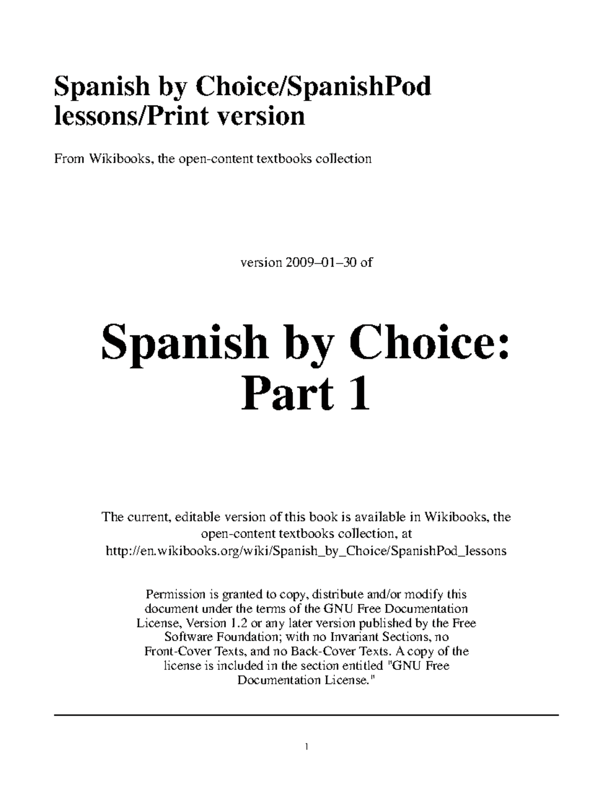 Spanish by Choice Spanish Pod Lessons - Spanish by Choice/SpanishPod ...