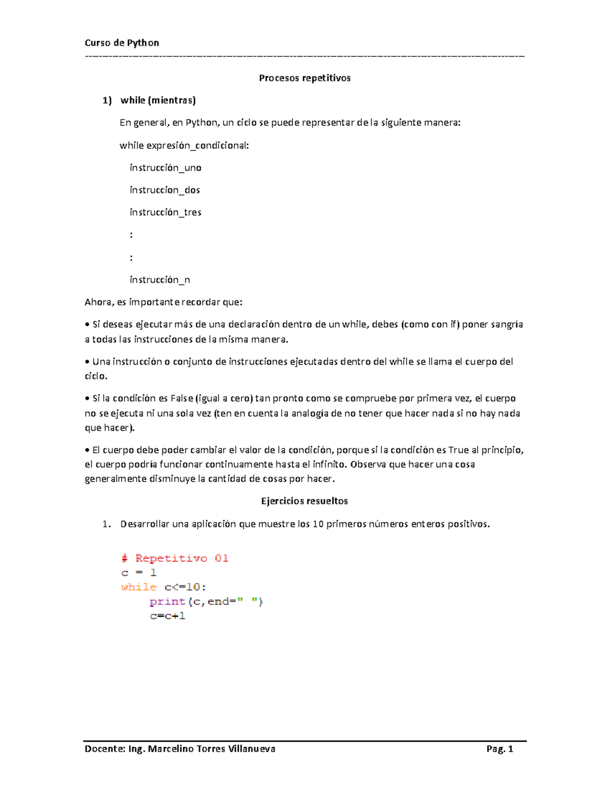 Clase 03 de Python - Ejercicios de Phytoon para el examen - Procesos ...
