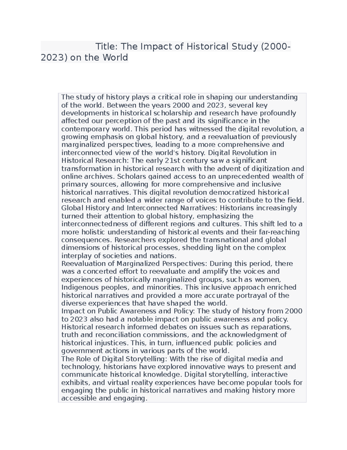 JOYA - This is all about how 2000 to 2023 Had been changed - Title: The ...