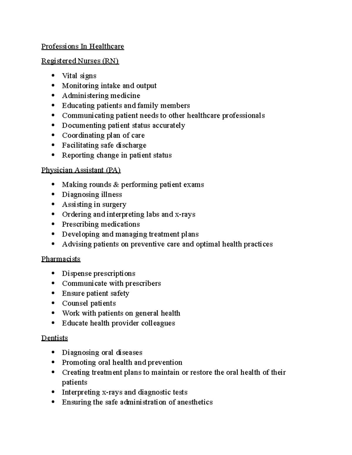 Professions In Healthcare - Professions In Healthcare Registered Nurses ...