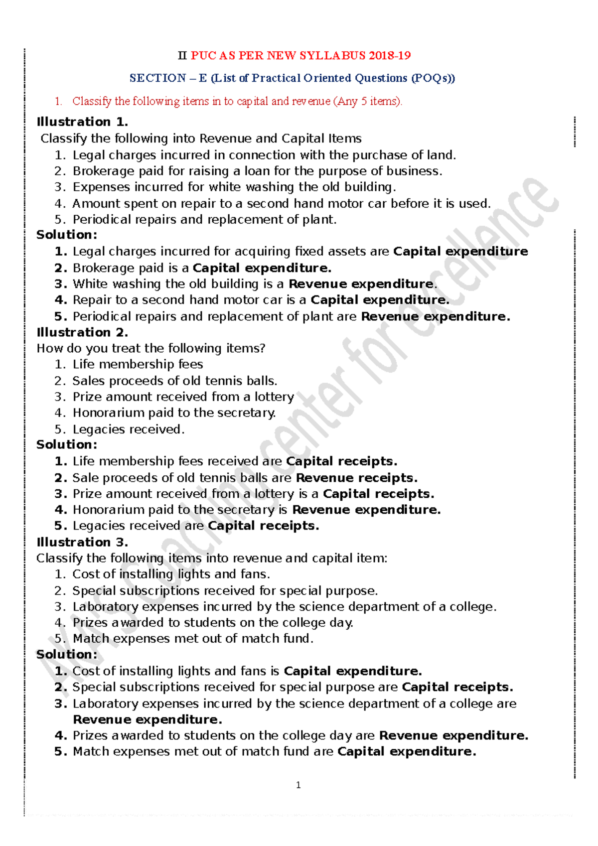 second puc practical oriented questions - IIPUC AS PER NEW SYLLABUS ...