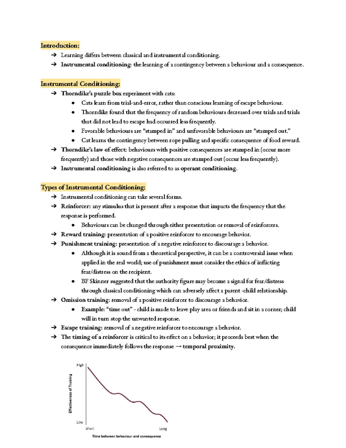 Instrumental Conditioning - Instrumental conditioning: the learning of ...