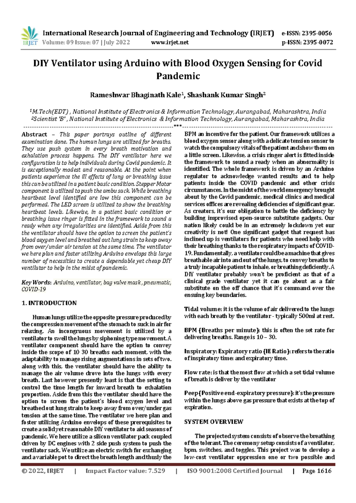 DIY Ventilator using Arduino with Blood - The human lungs are utilized ...