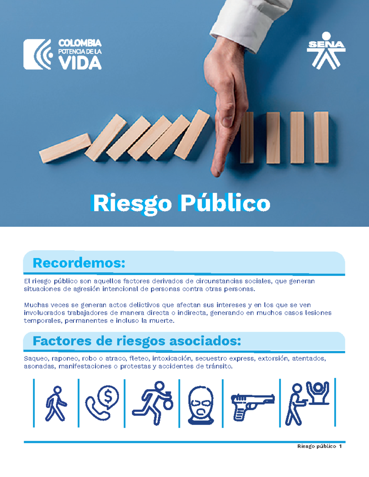 Riesgo Publico sena - Procesos de desarrollo de la Tecnología - Riesgo ...