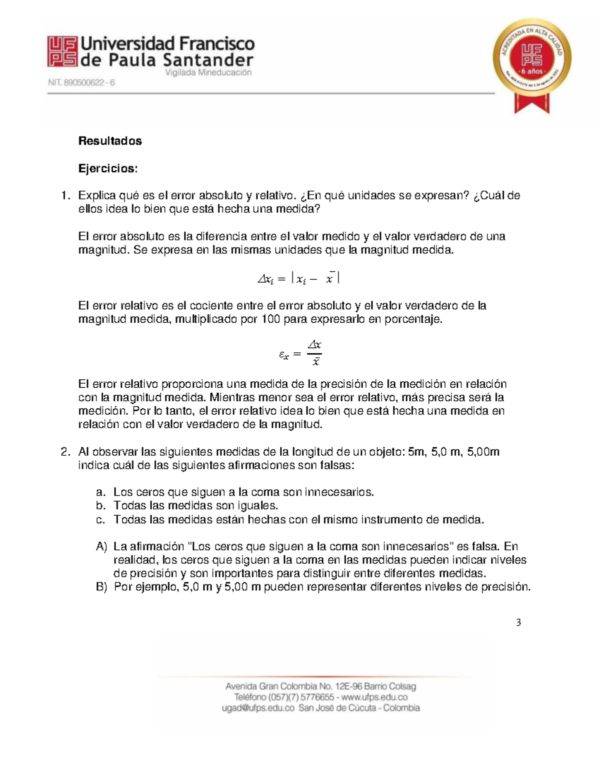 Fisica lab 1. Incertidumbre en mediciones-4-16 - Resultados Ejercicios ...