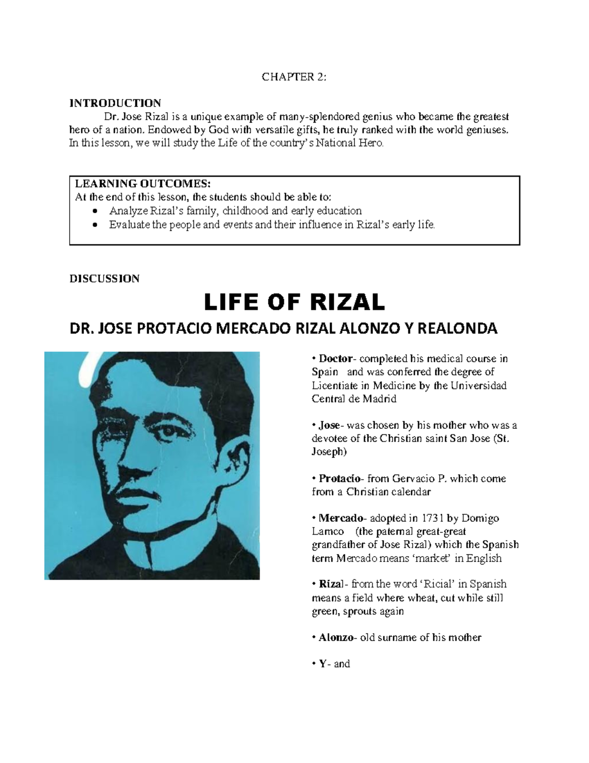 Chapter 1 3 converted - LESSON 2 - CHAPTER 2: INTRODUCTION Dr. Jose ...