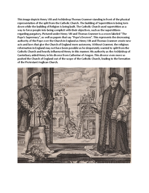 Image assignment 1 - Stater - This image depicts Henry VII, Elizabeth ...