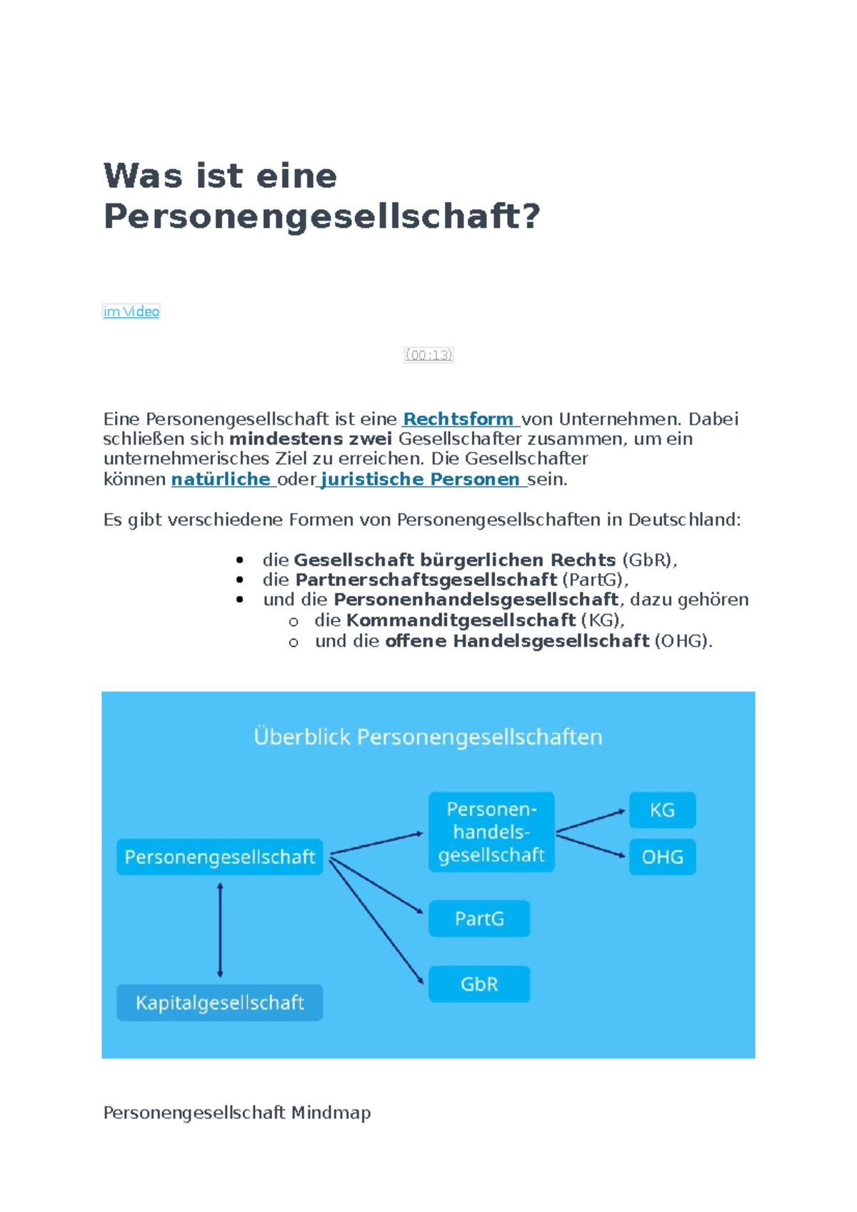 Was ist eine Personengesellschaft - Was ist eine Personengesellschaft ...