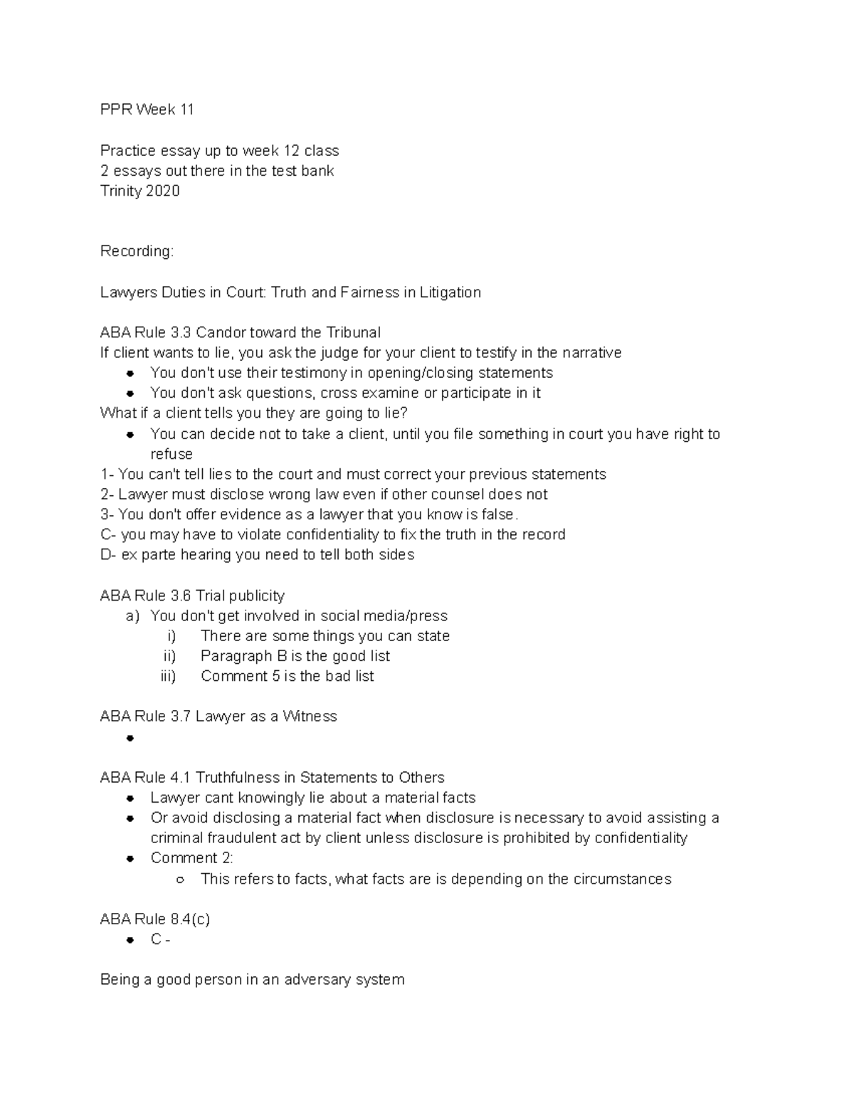 PPR Week 11 - ASDFAS - PPR Week 11 Practice essay up to week 12 class 2 ...